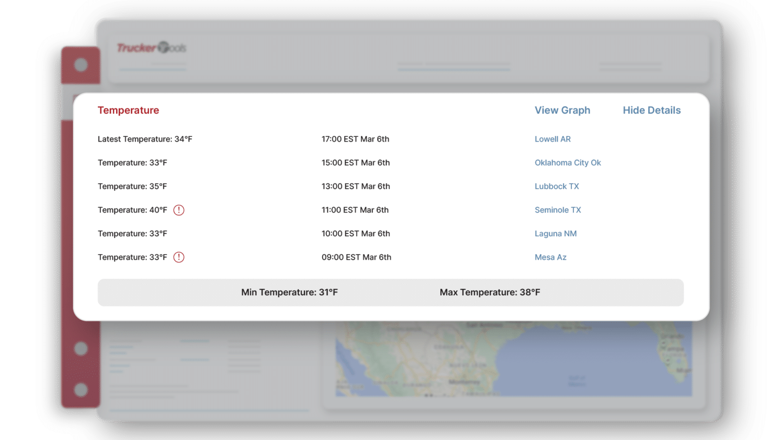 Cold Chain Tracking - Trucker Tools